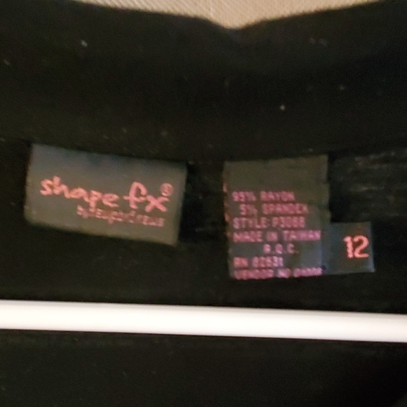 Shape FX by Newport News | Dresses | Shapefx Black Long Sleeve Heavy ...